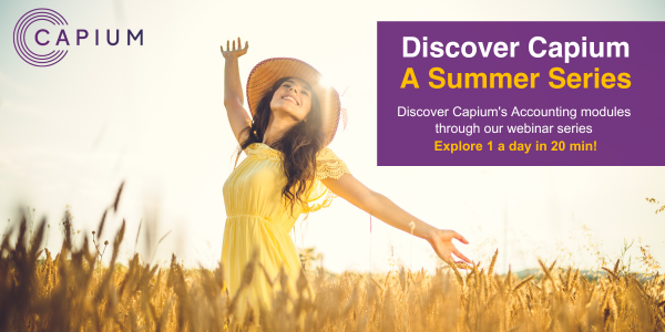 Come join our FREE Capium Summer webinar mini-series - capium